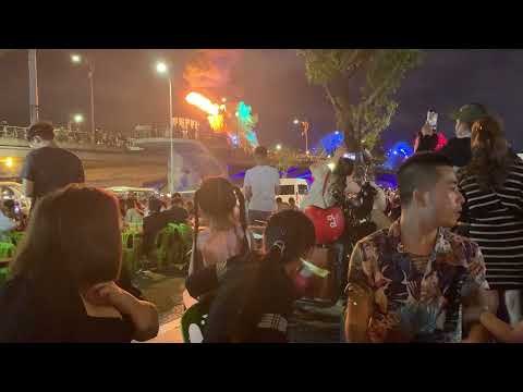 Fire-Breathing Dragon Bridge in Da Nang, Vietnam