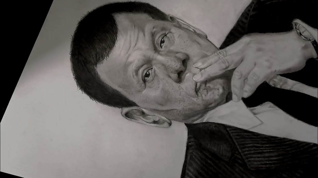 Rodrigo Roa Duterte Drawing | Realistic portrait drawing - YouTube
