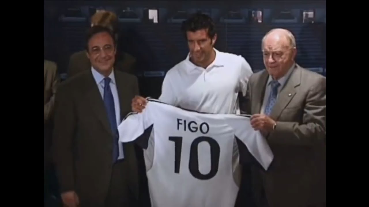Real Madrid/Florentino Pérez signing Luís Figo from Barcelona [July ...