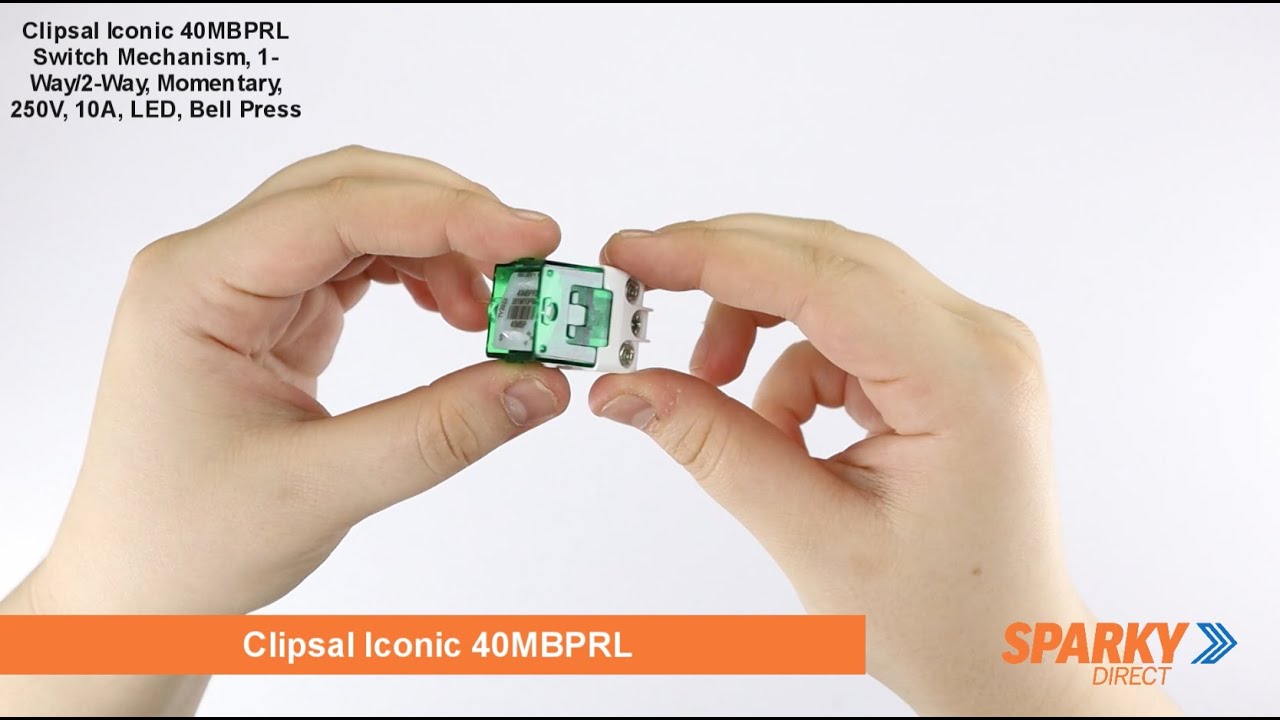 Clipsal Iconic 40MBPRL Switch Mechanism, 1-Way/2-Way,, 40% OFF