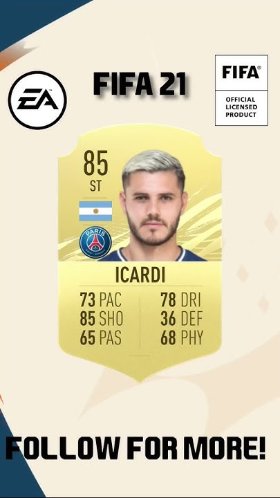 Mauro icardi fifa evolution 🌟🔥 #fifa #icardi #realmadrid #benzema #elclasico #fyp #shorts - YouTube