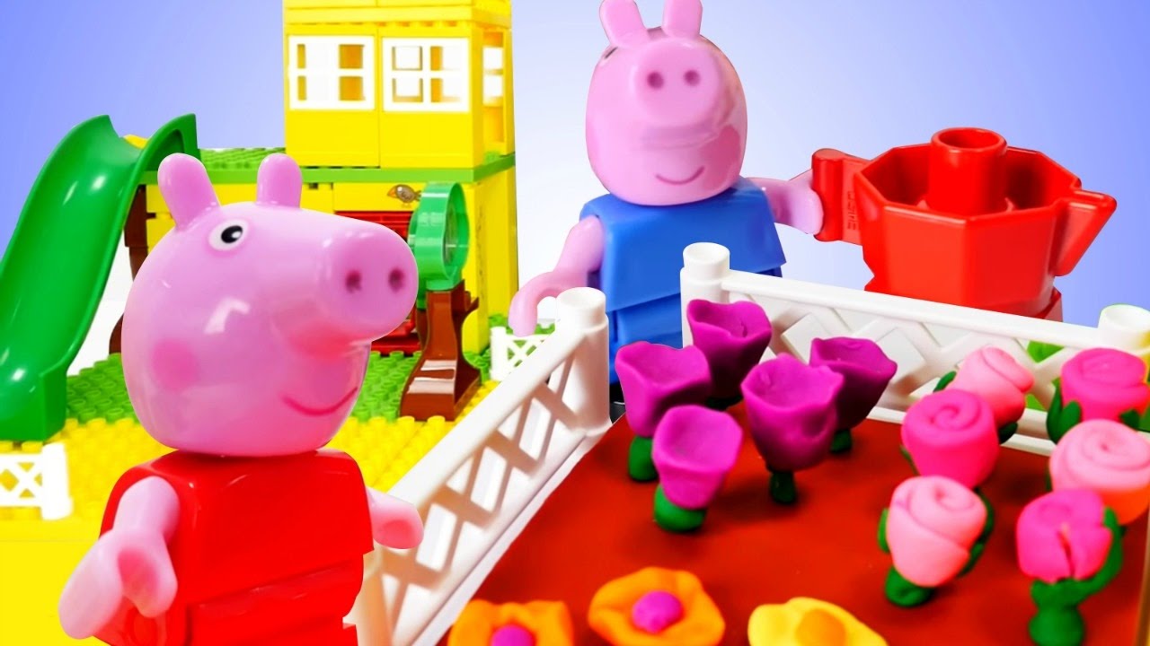 LEGO Play Doh hamurundan çiçekler yapıyoruz - YouTube