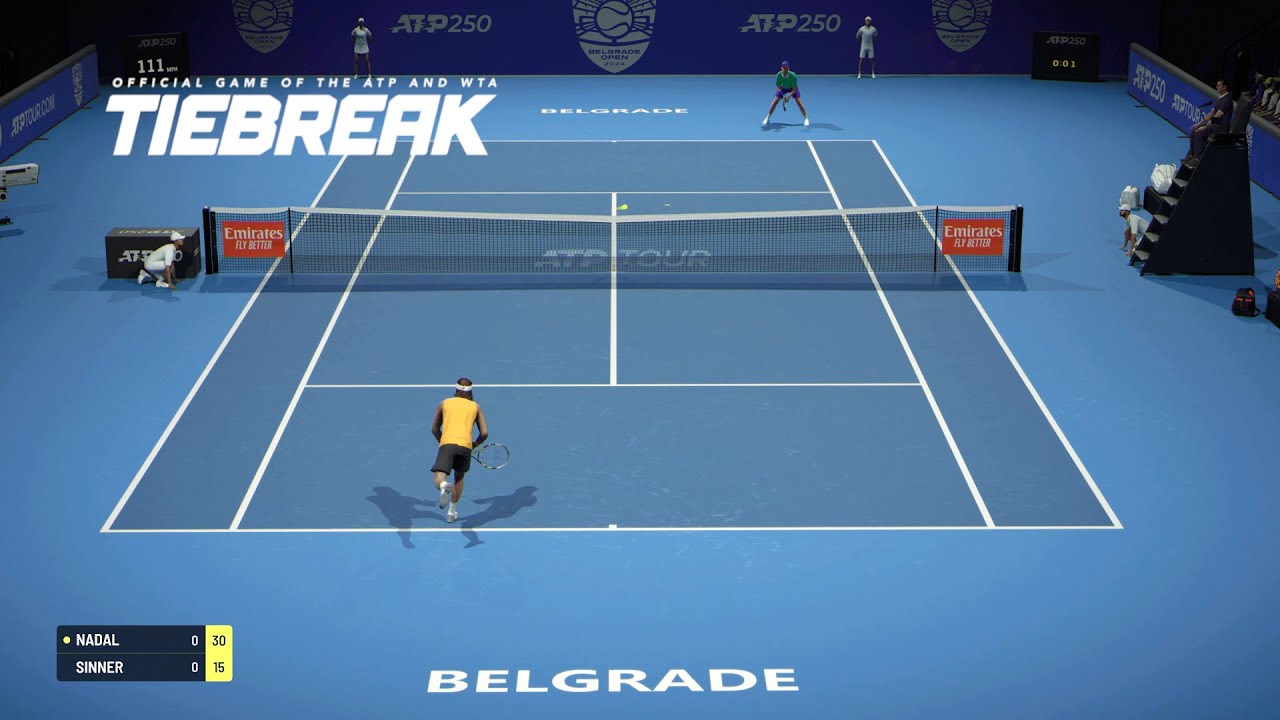 TIEBREAK - Rafael Nadal Vs Jannik Sinner I Belgrade Open I Legendary AI ...