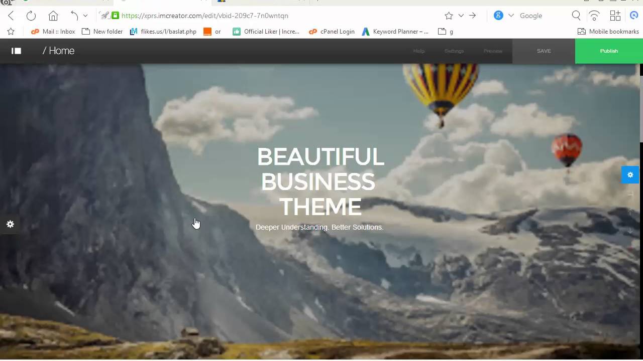How to create a website on imcreator.com - YouTube