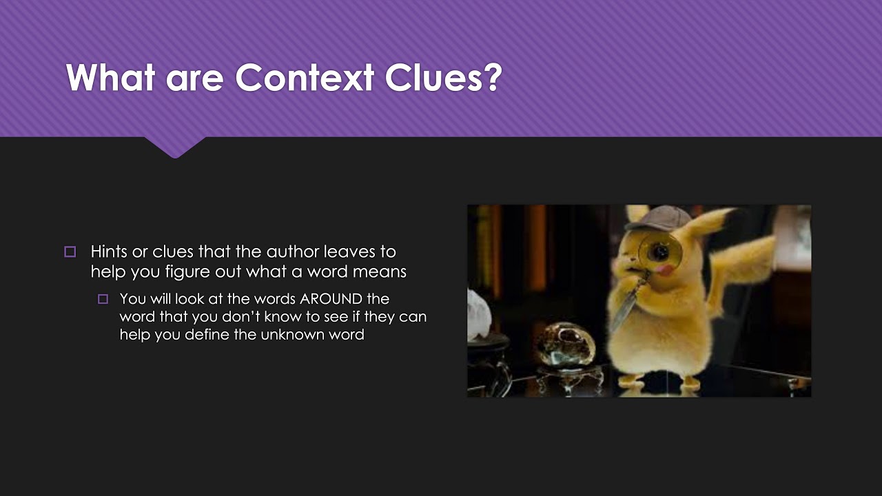 Using Context Clues to Define Unfamiliar Vocabulary Terms - YouTube