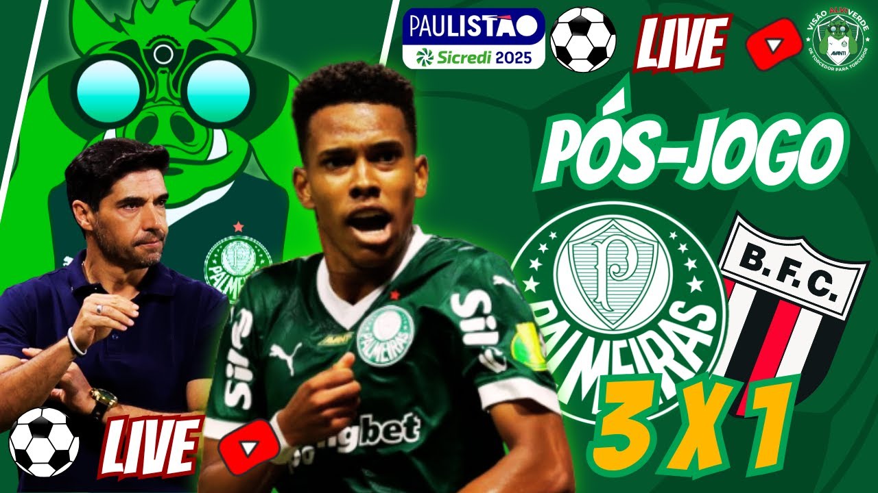 🚨#AOVIVO - LIVE PEGA A VISÃO: PÓS-JOGO PAL X BOT | COLETIVA ABEL ...