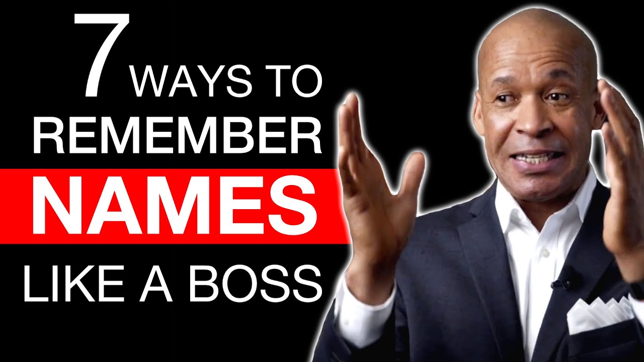 How to Remember Names and Faces - 7 Easy and Simple Techniques - YouTube
