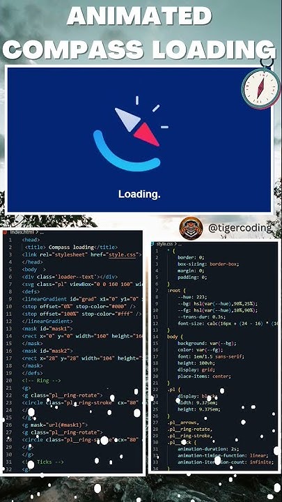 Animated Compass Loader 🧭 - YouTube