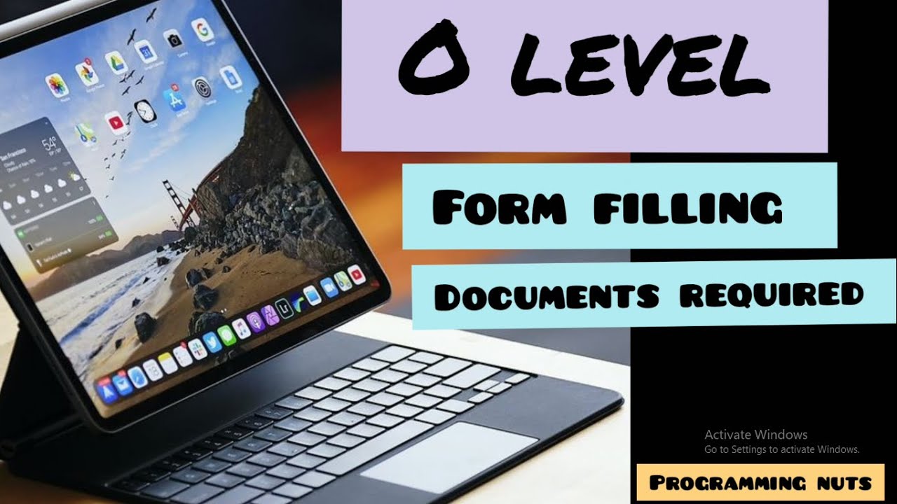 O level examination form filling full detail || application form. - YouTube