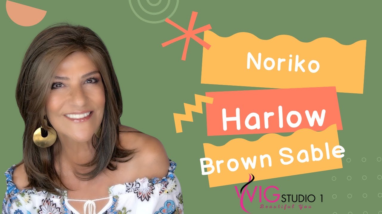 Noriko HARLOW Wig Review | Sable Brown | MARLENE'S WIG & CHAT STUDIO - YouTube