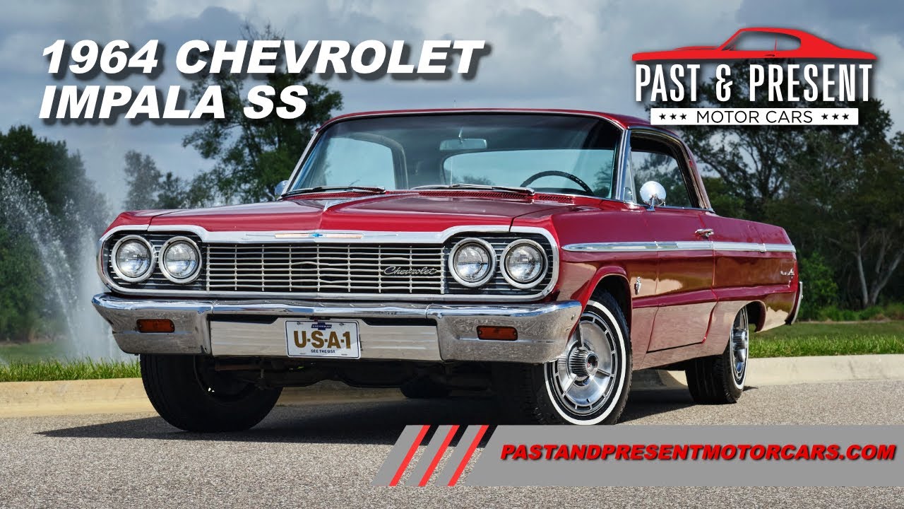 1964 Chevrolet Impala SS Maroon Black 4 Spd HT 322427 - YouTube
