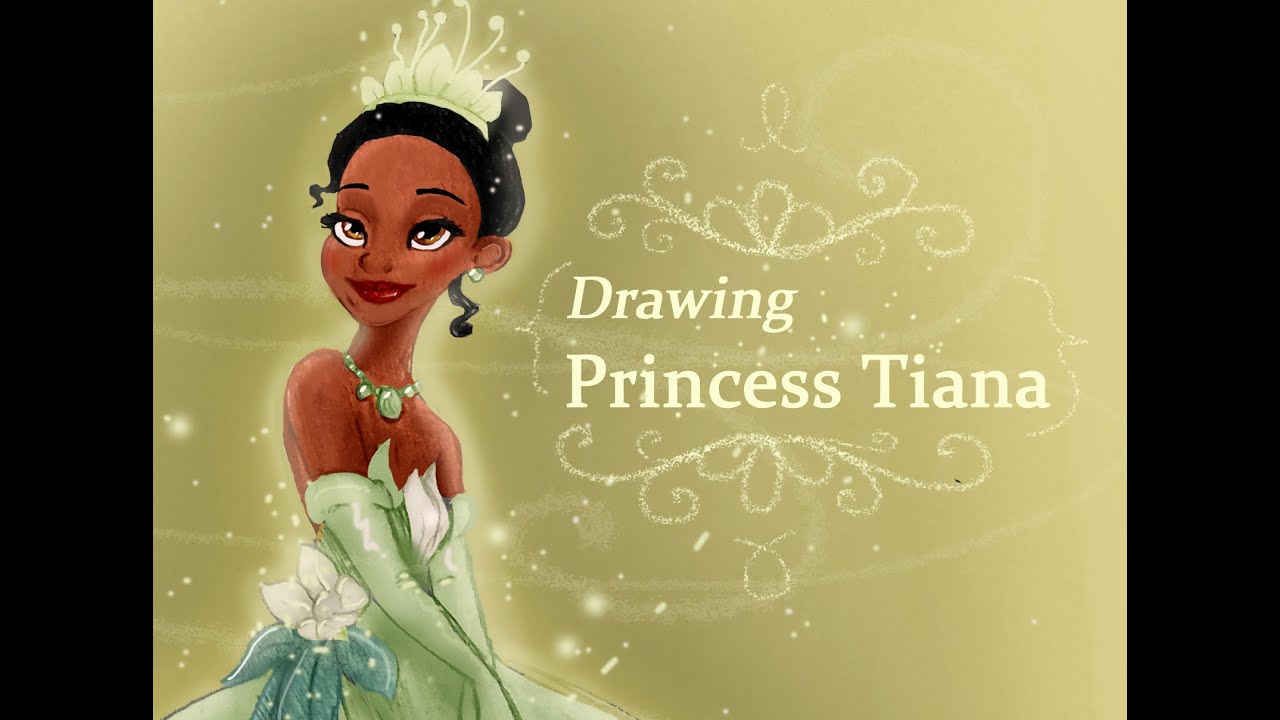 Speed Drawing - Princess Tiana - YouTube