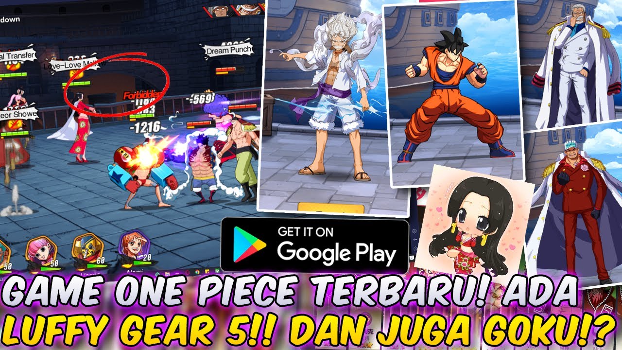 GAME ONE PIECE TERBARU (IDLE RPG) ADA LUFFY GEAR 5 DAN GOKU COY! ONE ...