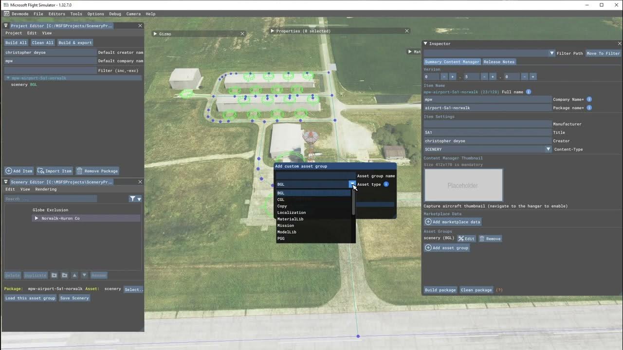 Creating Scenery for MSFS: Creating an Airport PT 5, Asset Groups - YouTube