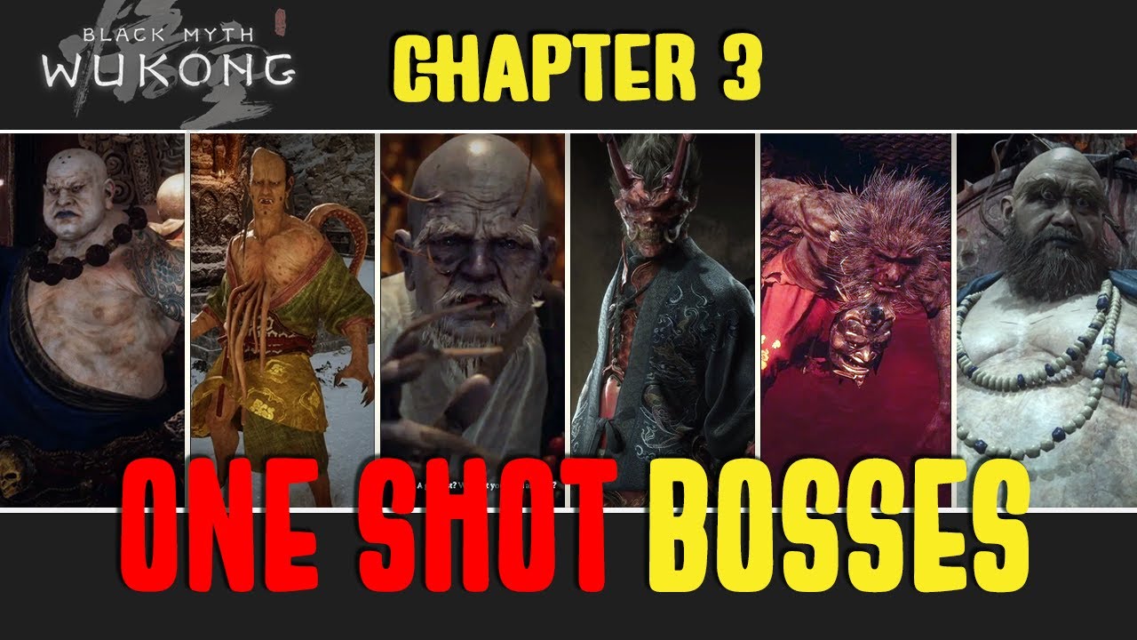 Black Myth: Wukong | Chapter 3 | One Shot Build | All Bosses | Part - 3 ...
