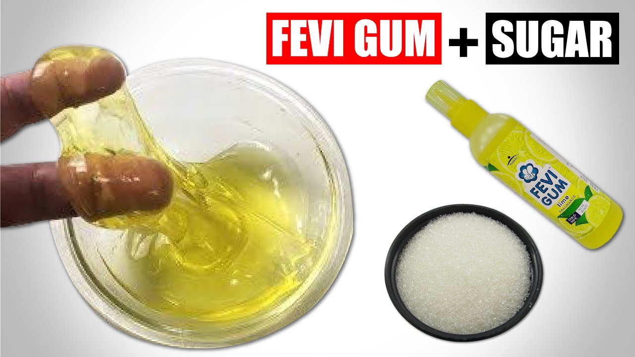 FEVI GUM SLIME/HOW TO MAKE 2 INGREDIENT SLIME/HOW TO MAKE FEVI GUM ...