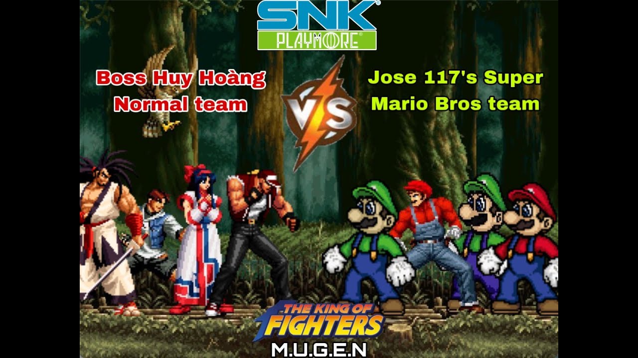 KOF MUGEN - Boss Huy Hoàng's Normal team VS Jose 117's Super Mario Bros ...