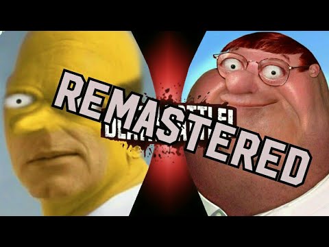 Homer Simpson VS Peter Griffin Remastered | FAN MADE DEATH BATTLE ...