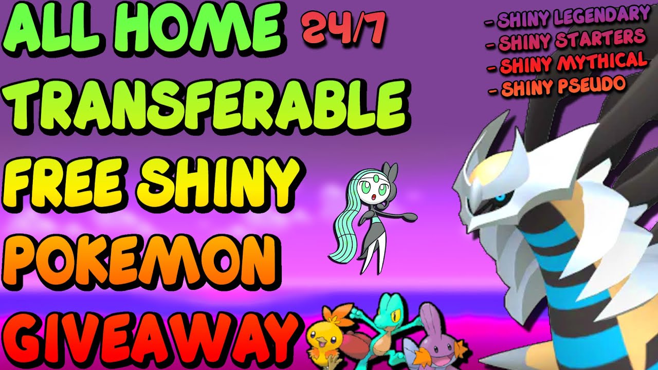 GIVEAWAY FREE SHINY LEGENDARY & STARTER POKÉMON ALL SHINY SWSH | BDSP ...