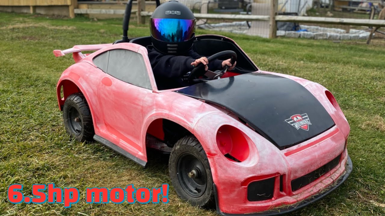 Power Wheels Porsche Gas Powered! - YouTube