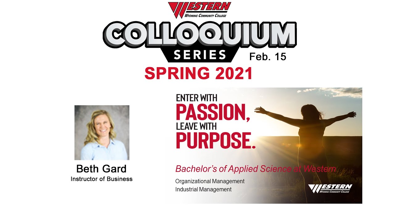 WWCC Colloquium Spring 2021 : Beth Gard on WWCC Bachelor's Degree - YouTube