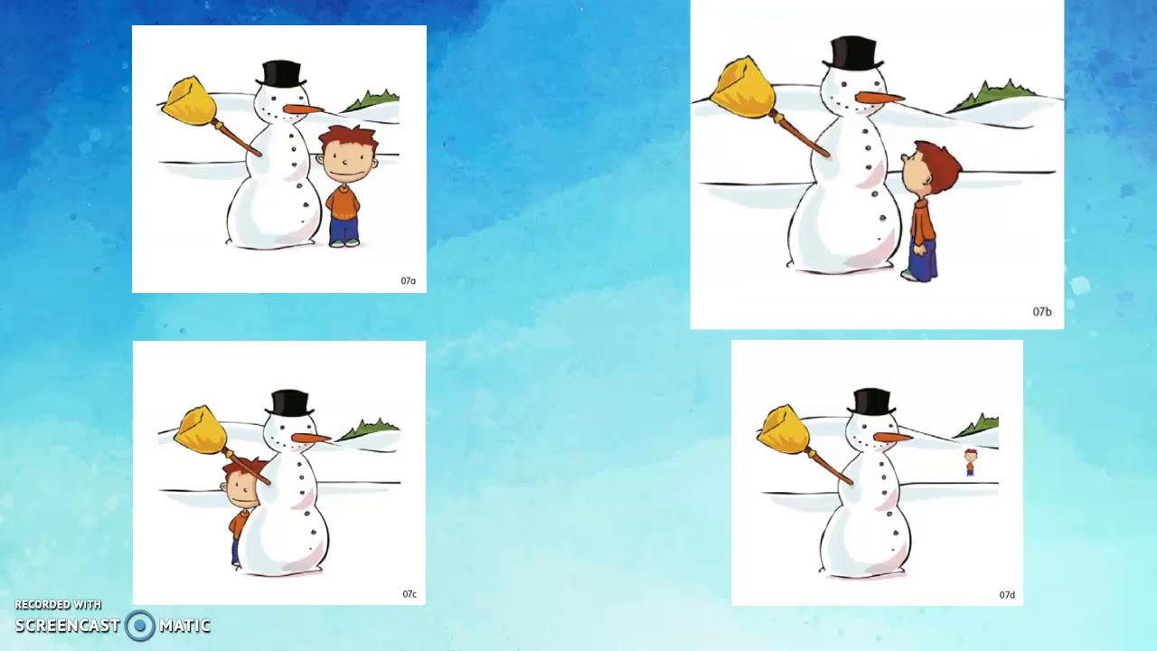 Compréhension 2 - le bonhomme de neige (Conseillés pour les MS et GS ...