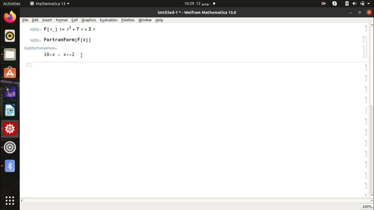 Mathematica to Fortran form - YouTube