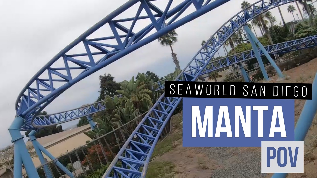 Manta - SeaWorld San Diego's Multi Launch Roller Coaster Front Row POV ...