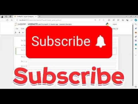 How to Create a table with value using Jupyter Notebook - YouTube
