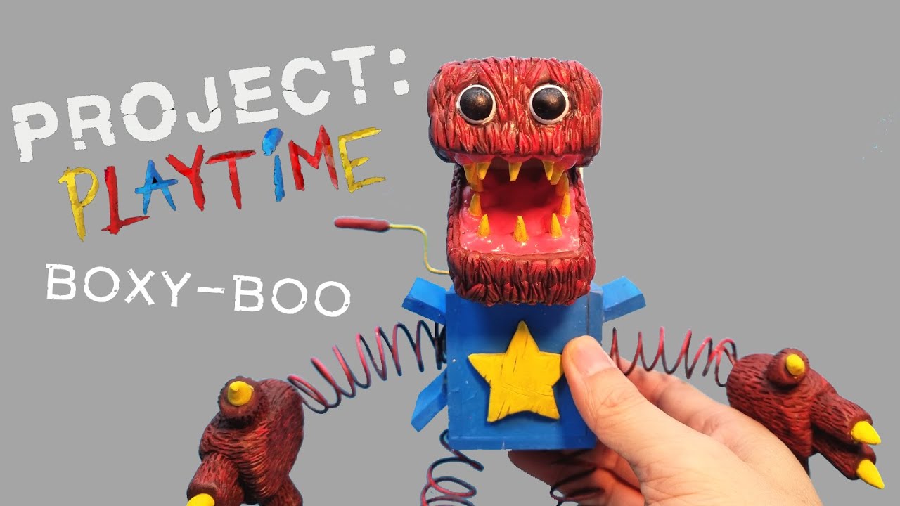 프로젝트플레이타임 박시부 피규어 만들기 (클레이) / How to make Boxy-Boo / Polymer Clay - YouTube
