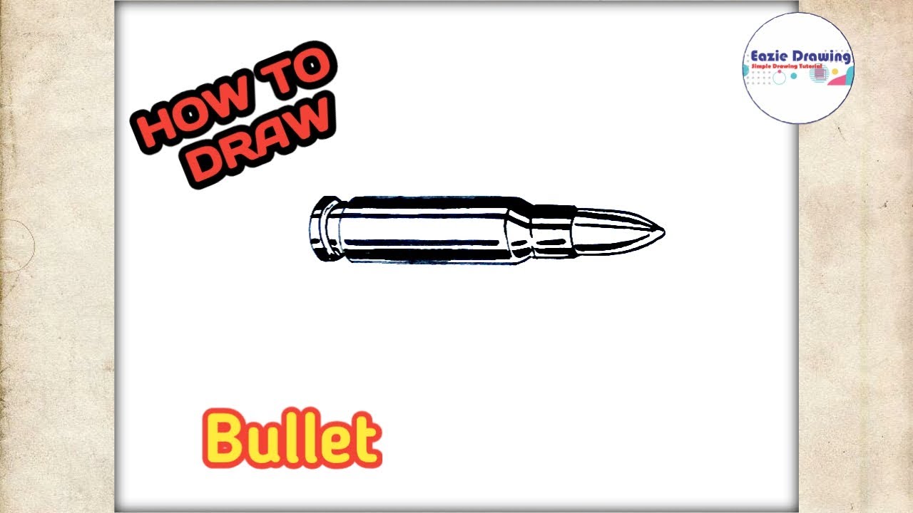 How to Draw Bullet - YouTube