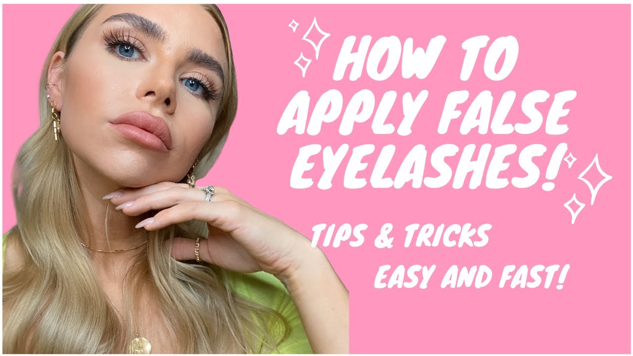 3 STEPS - HOW TO APPLY FALSE EYELASHES FOR BEGINNERS! | EASY & FAST ...