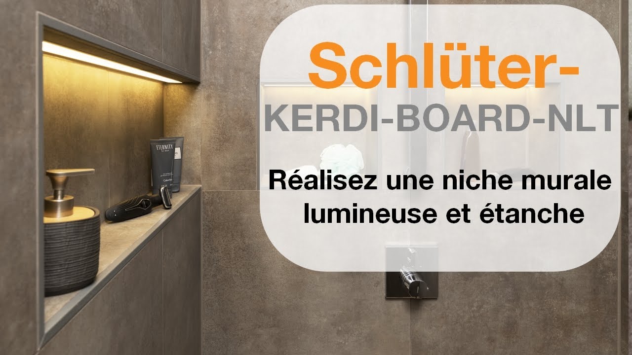 Réalisez une niche murale éclairée et étanche - YouTube