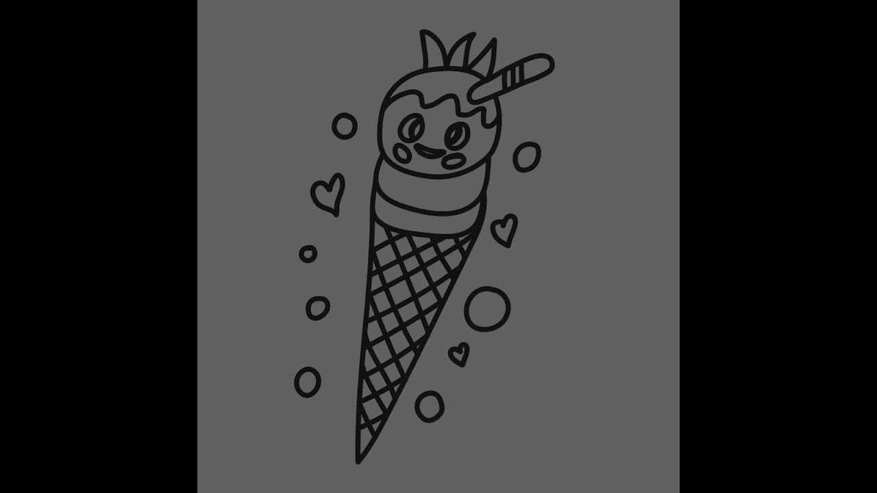 Bold and easy coloring page / cute coloring page drawing / line art ...