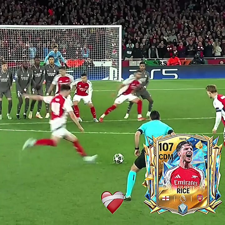Rice Free kick ☠️🥶#eafc24 #shorts #eafifa #fifamobile #fcmobile #fc25 # ...