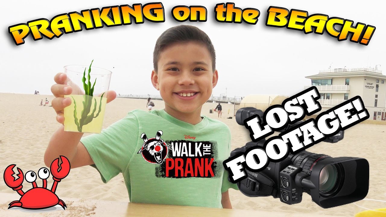 PRANKIN' on the BEACH!!! LOST FOOTAGE - Walk The Prank Behind the ...