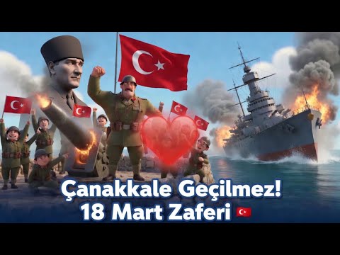 Çanakkale Geçilmez! Seyit Onbaşı Kahramanlık Öyküsü | 18 Mart Zaferi Animasyon Çocuklar İçin