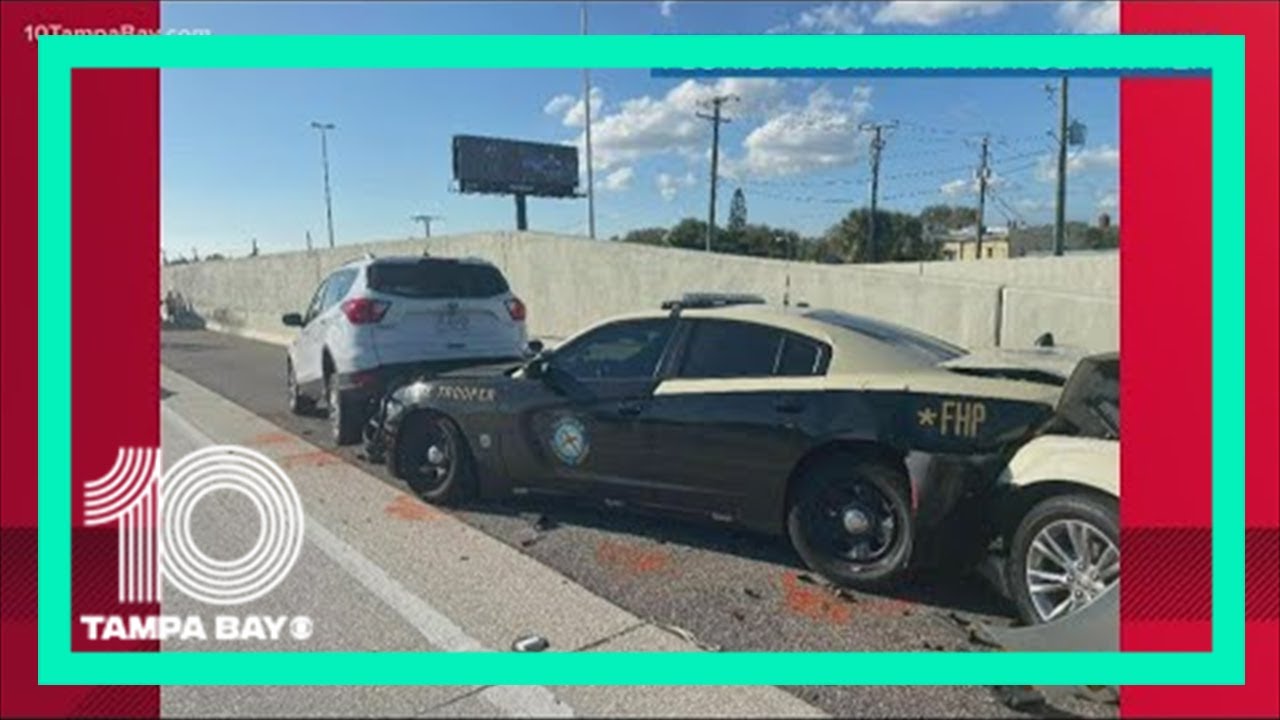 FHP: Car rear-ends trooper working a crash on I-275 SB near Howard ...