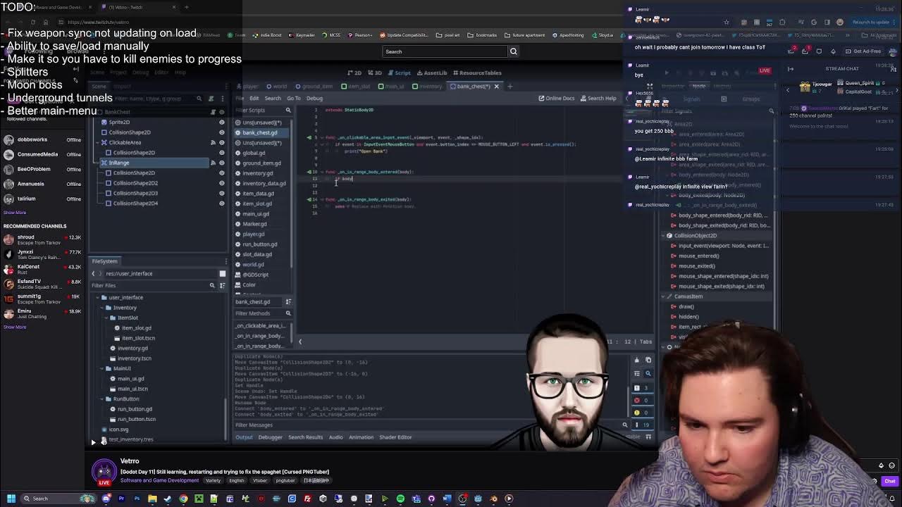 Bug fix kind of Tuesday (Saturday) | Godot Gamedev | !discord !game - YouTube