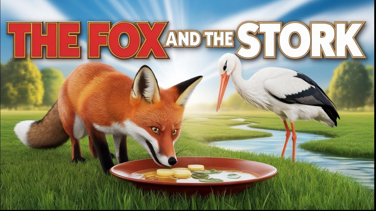 The Fox and the Stork - Best Moral Story for Kids | Aesop's Fables ...