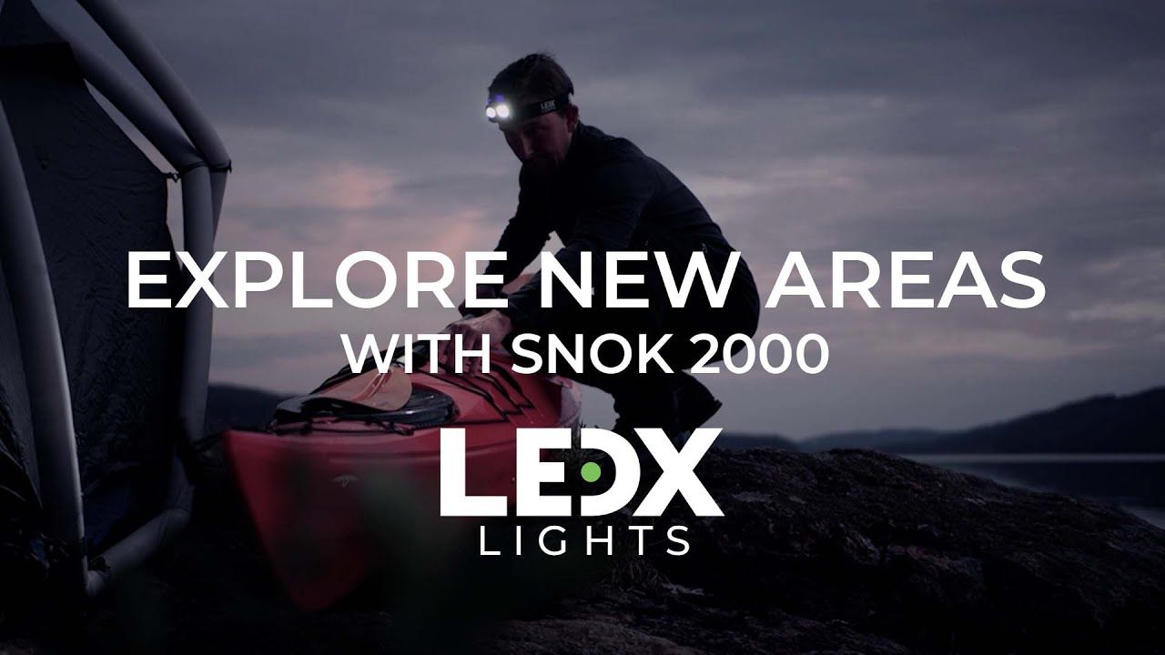 Paddeling with LEDX Lights Snok 2000 X-pand - YouTube
