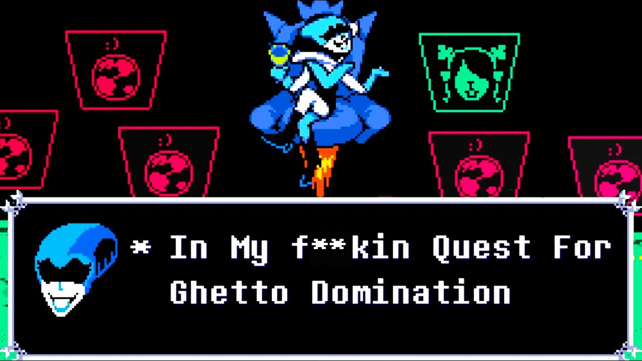 DELTARUNE Chapter 2 but the dialogue has been gizoogled - YouTube