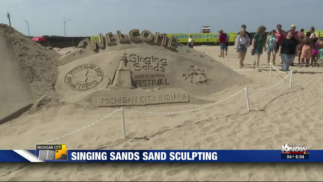 Singing Sands Sand Sculpting Festival returns to Michigan City - YouTube