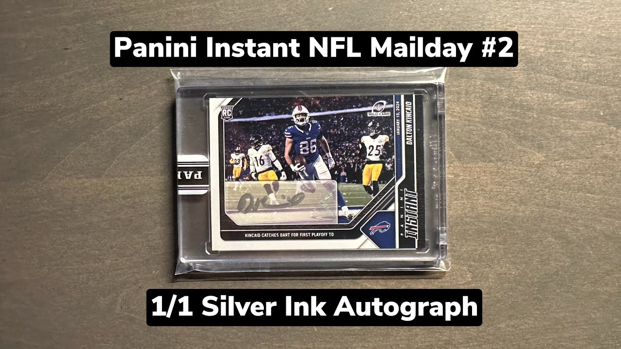 Panini Instant NFL Mailday #2 - Silver Ink 1/1 Rookie Auto! - YouTube
