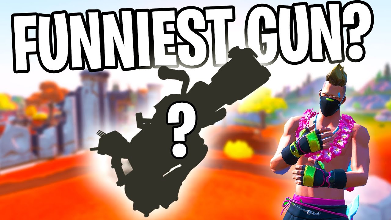 the *NEW* funniest gun in fortnite! - YouTube