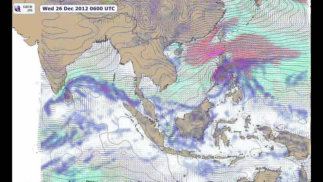 Weather, Rainfall and Storm Forecast : 24-30 Dec 2012 - YouTube