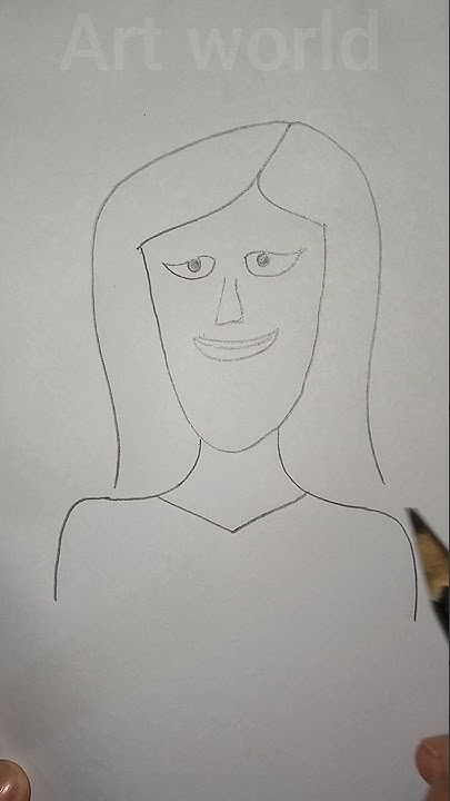 Very Easy To Drowing Girl Youtube