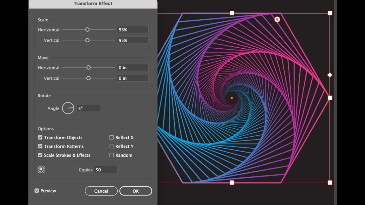Spirograph and Transform Effects 2 - Adobe Illustrator - YouTube