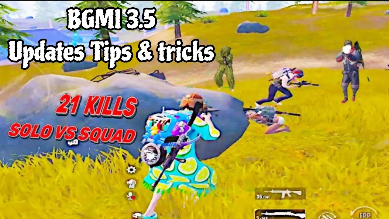 Solo Vs Squad PUBG Mobile / BGMI 3.5 Tips & Trick | 41 Kills Pubg ...