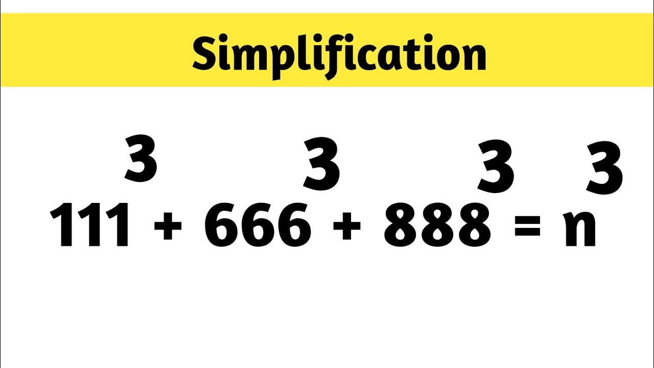 A Nice Simplification Question| Can You Solve This - YouTube
